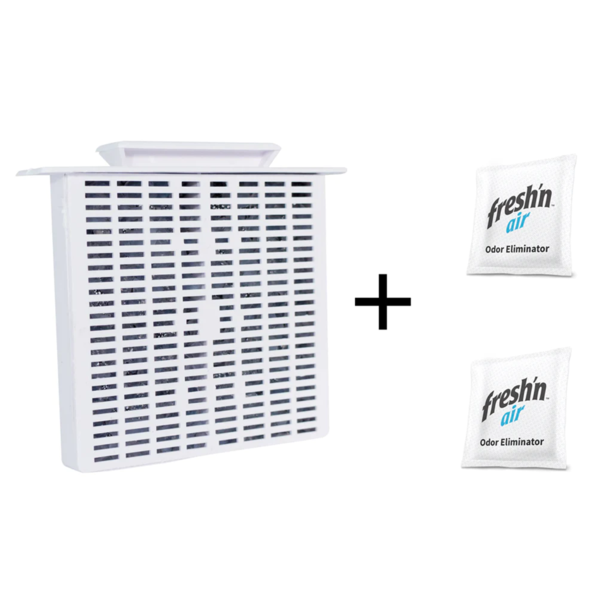 Rush Hampton CA90 Ductless Fan Refillable Filter Kit - White (SKU 3640