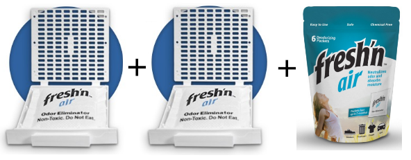 Fresh'n Air Refillable Filter Combo Pack White (SKU 46407) – Rush Hampton